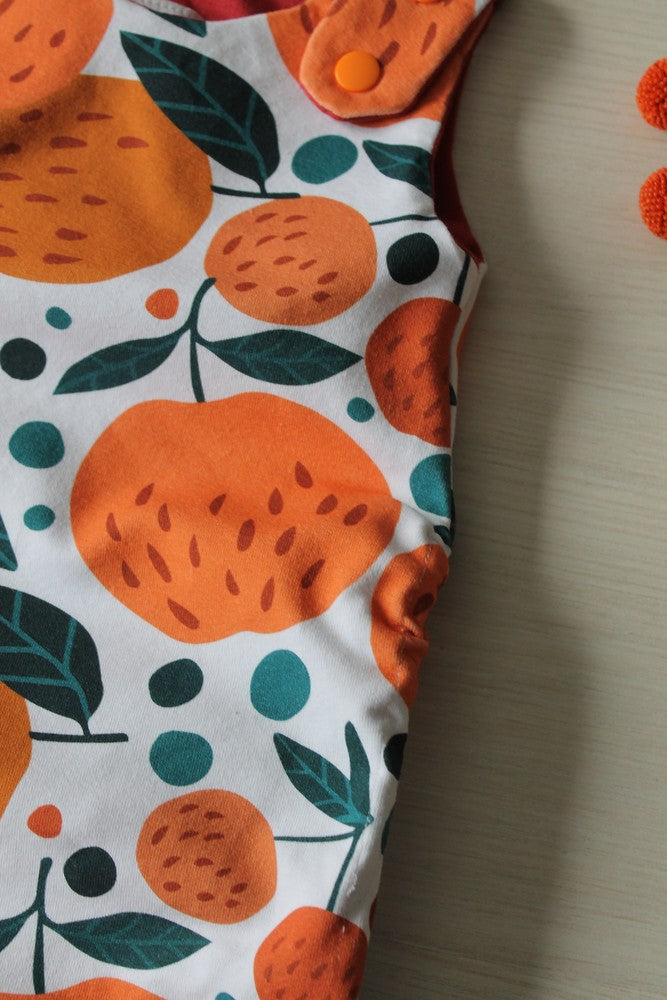 Salopette évolutive Fruit bébé et enfant - Les Fantaisies de Malou
